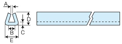 エッジング CE－032 L＝1M 50本/袋 カメダデンキ EC
